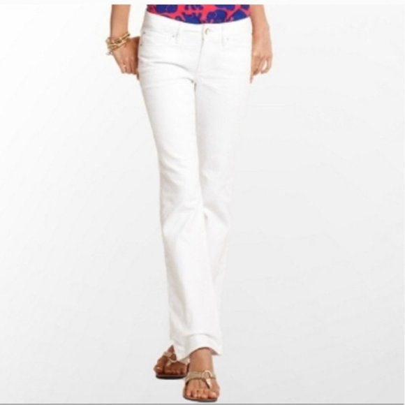 Lilly Pulitzer | Jeans | Lilly Pulitzer Mid Rise Baby Bootcut Palm ...